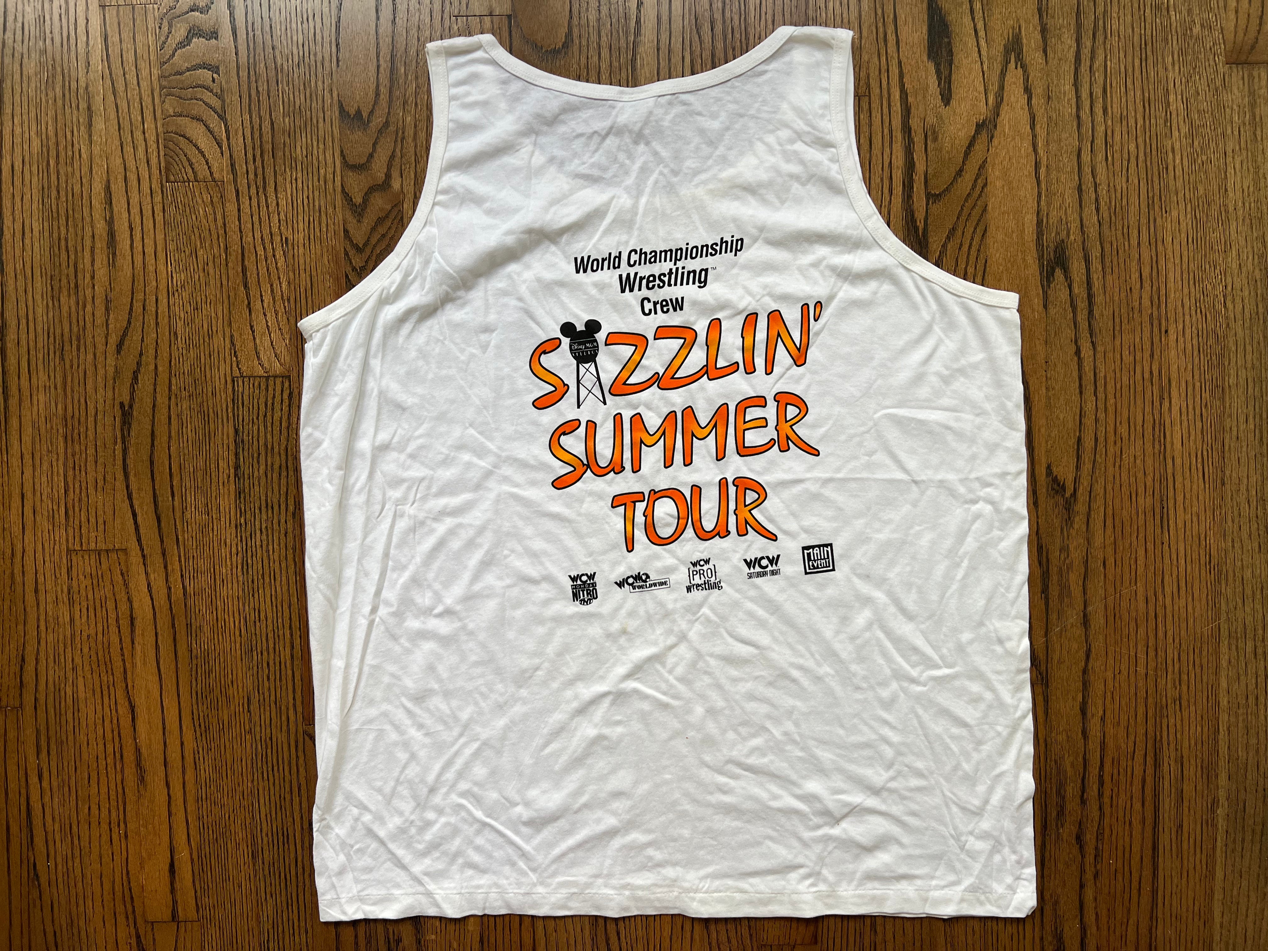 1995 WCW / Disney Studios Sizzlin Summer Tour two sided tank top from ...