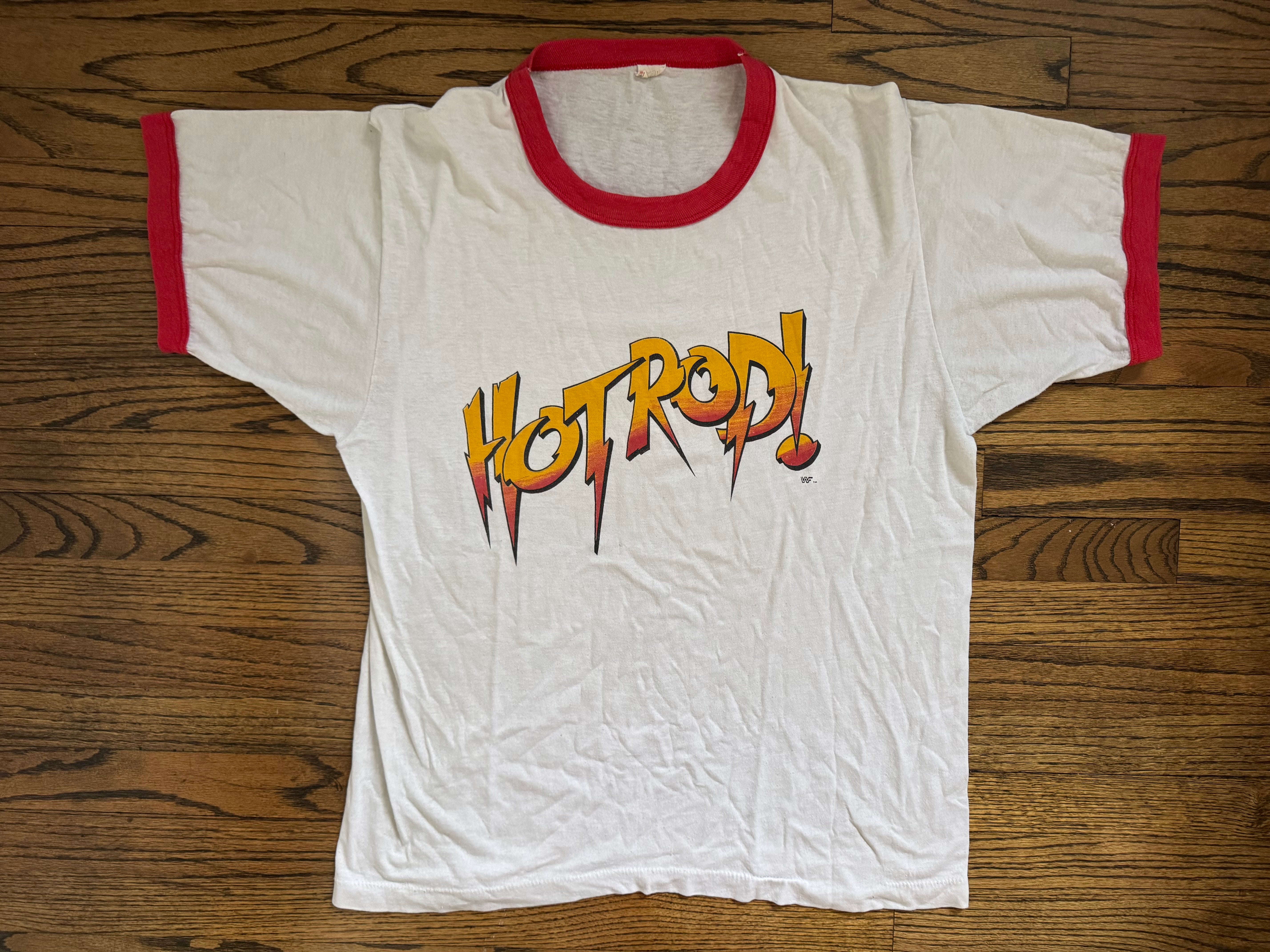 1986 WWF “Hot Rod” / “Rowdy” Roddy Piper catalog shirt – wrestling4sale