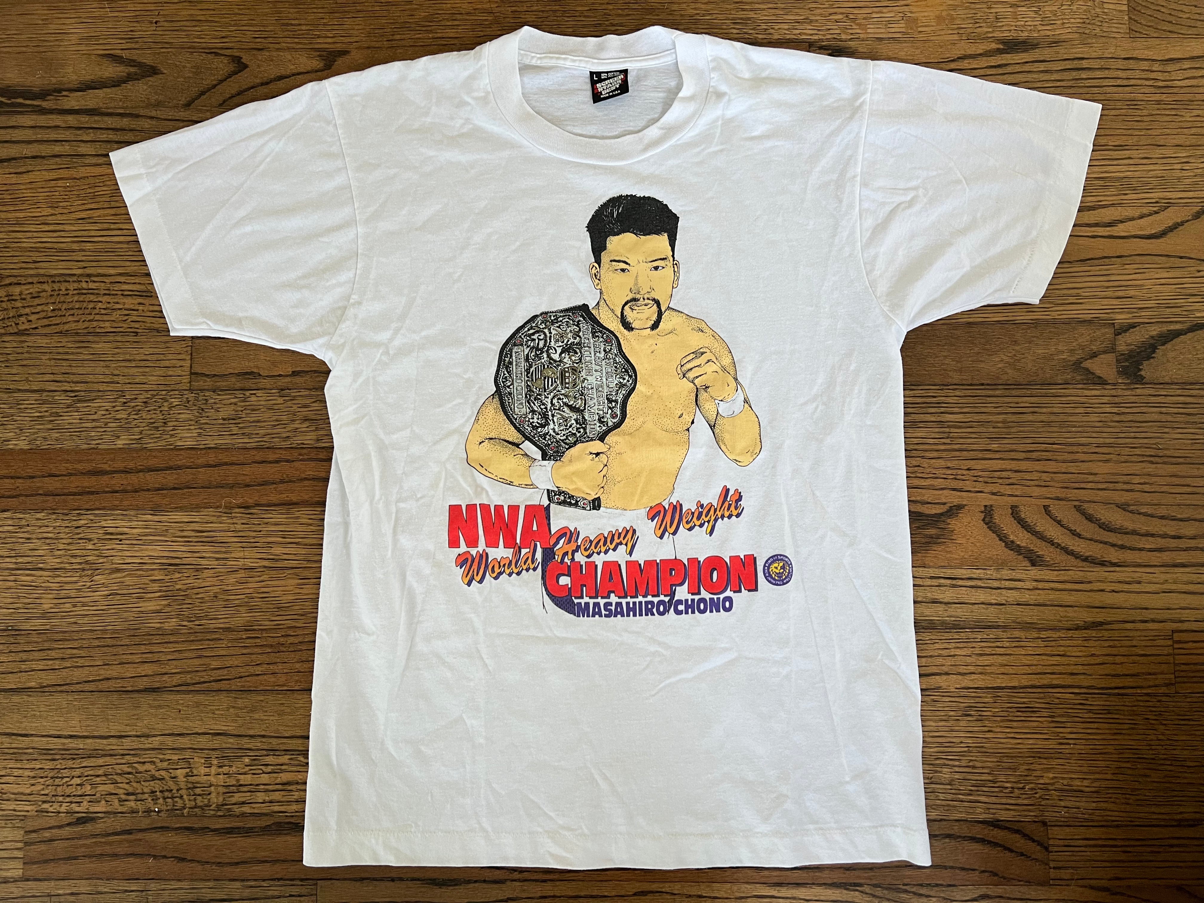 1992 NJPW Masahiro Chono NWA World Heavyweight Champion signed on the ...